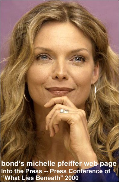 Gorgeous Pfeiffer -- bond's michelle pfeiffer web page