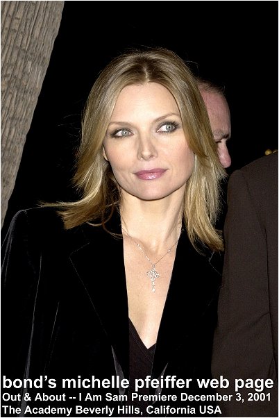 Gorgeous Pfeiffer -- bond's michelle pfeiffer web page