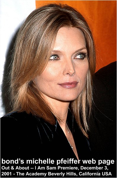 Gorgeous Pfeiffer -- bond's michelle pfeiffer web page