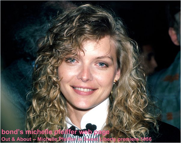 Gorgeous Pfeiffer -- bond's michelle pfeiffer web page